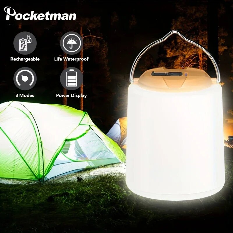 Портативный перезаряжаемый фонарь POCKETMAN 2400mAh battery