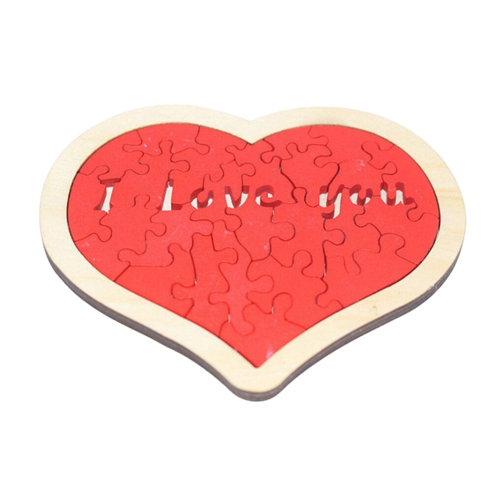 Детский набор головоломок с сердцем на День святого Валентина, карточки с заданиями в классе