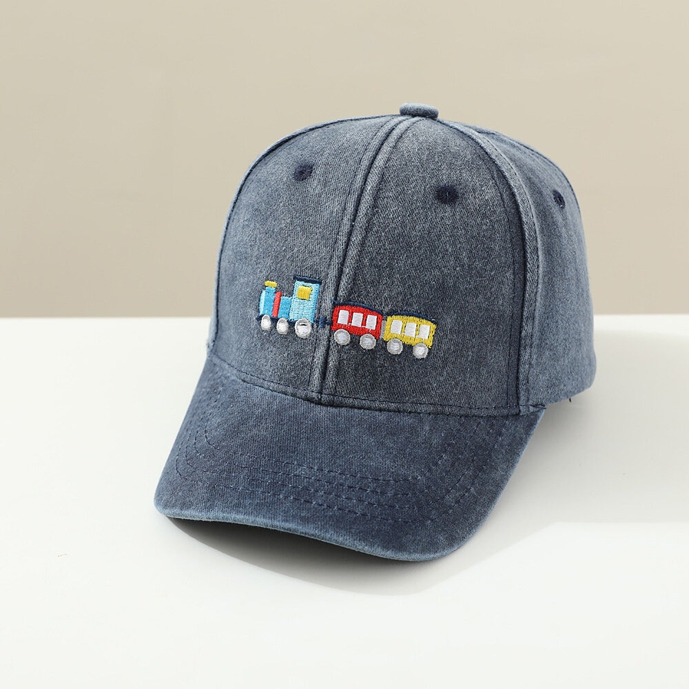 DIY Кепка Детская Поезд Винтажная Бейсболка Хлопок