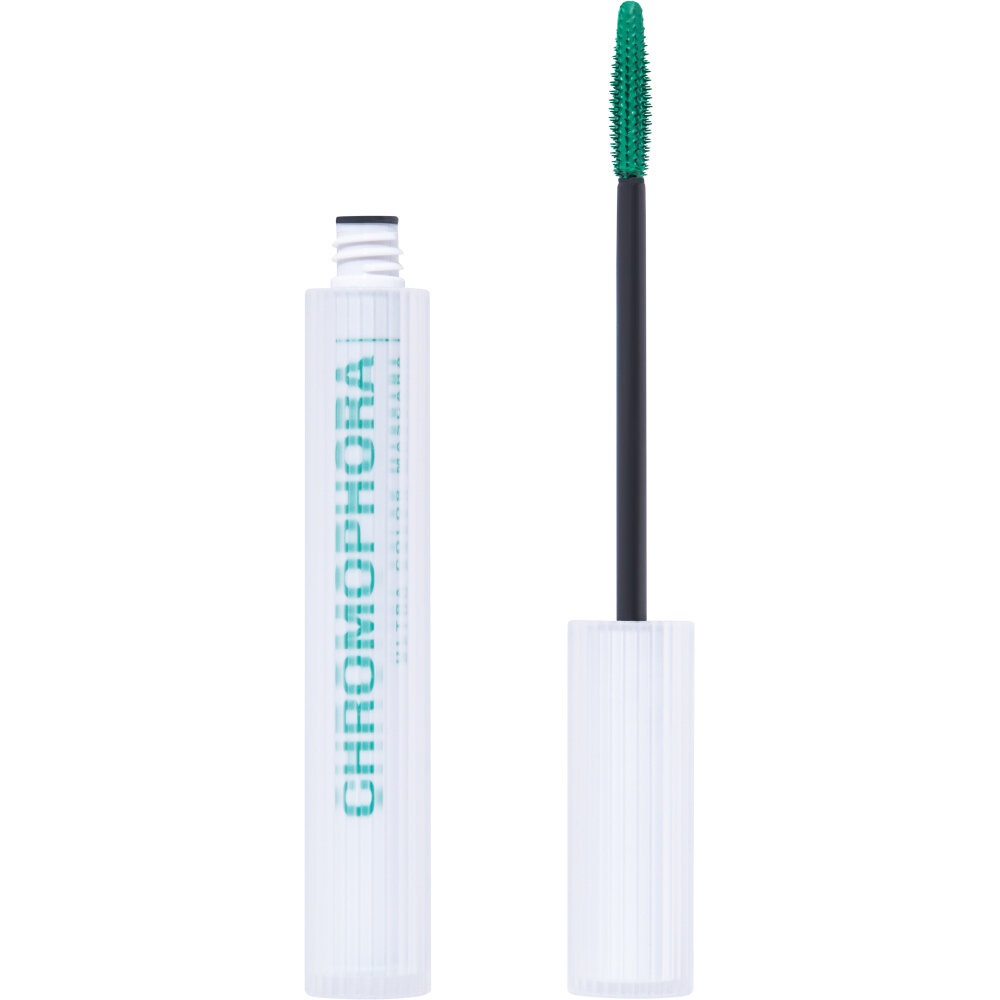 Тушь для ресниц Influence Beauty Chromophora, цветная, ультраяркая, стойкая, тон: 03 зеленый, 6.5мл