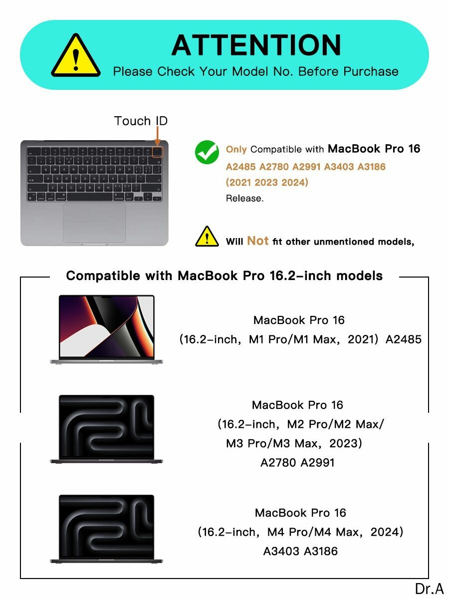 Чехол для MacBook Pro 16 M1 M2 M3 M4, Чехол для макбук MacBook Pro 16,2" 2021/2023/2024, Фактурная ткань, Складная подставка