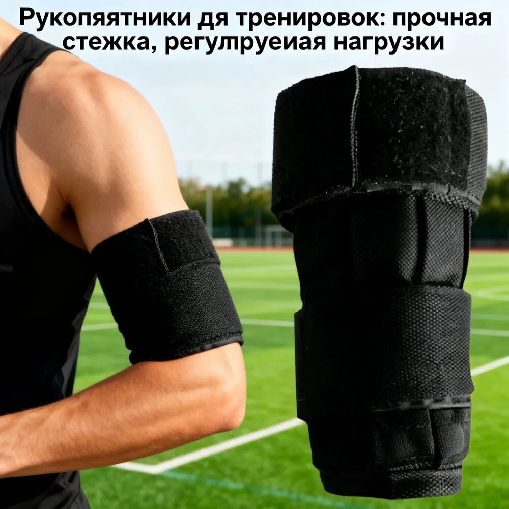 Набор из 2 регулируемых утяжелителей Oxford для запястий и лодыжек, максимальная нагрузка 10 кг