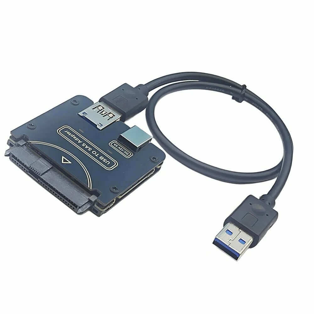 Преобразователь SAS-USB plug-and-play для жесткого диска SFF8482 требует подключения 12 В