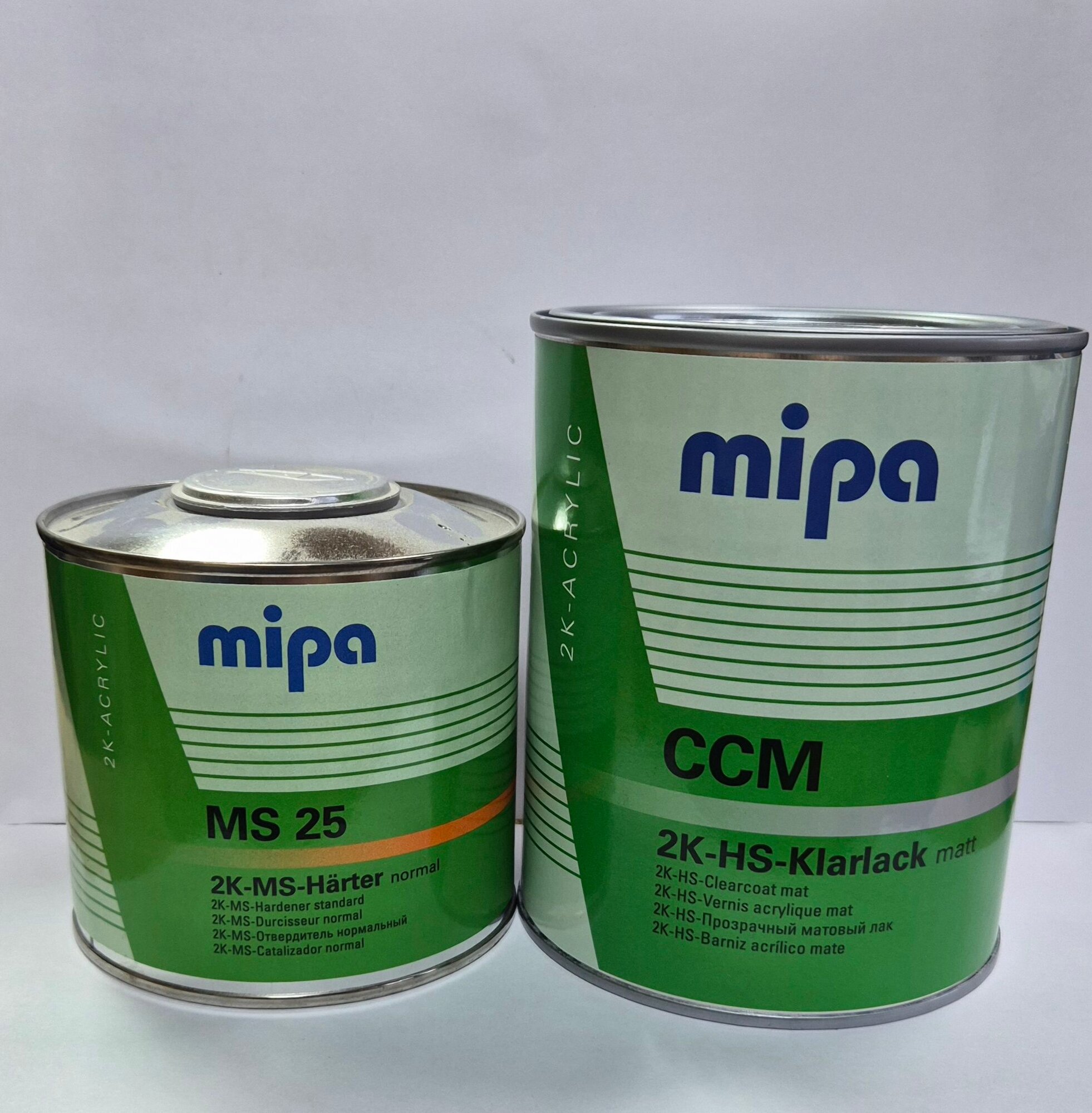 CCM 2K-HS-Klarlack matt Лак матовый с отвердителем нормальным MS 25 2K-MS-Harter 1,5л