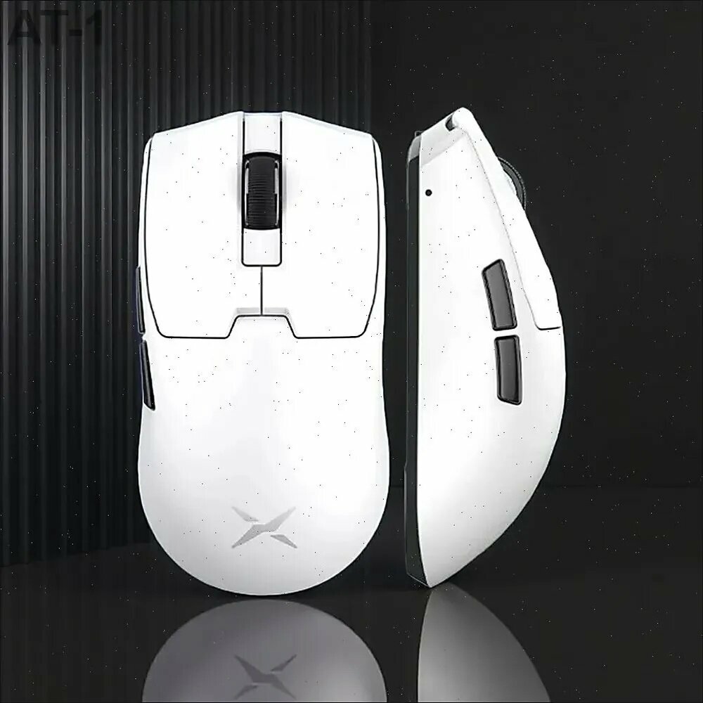 DELUX Игровая мышь беспроводная M800mini Pro, Проводной/2.4G, PAW3395, перламутровый