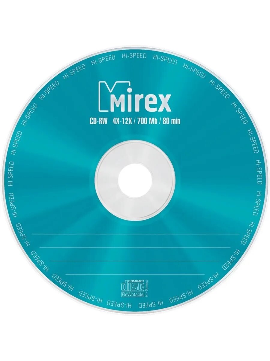 Многоразовые диски CD-RW для записи, 10 шт.