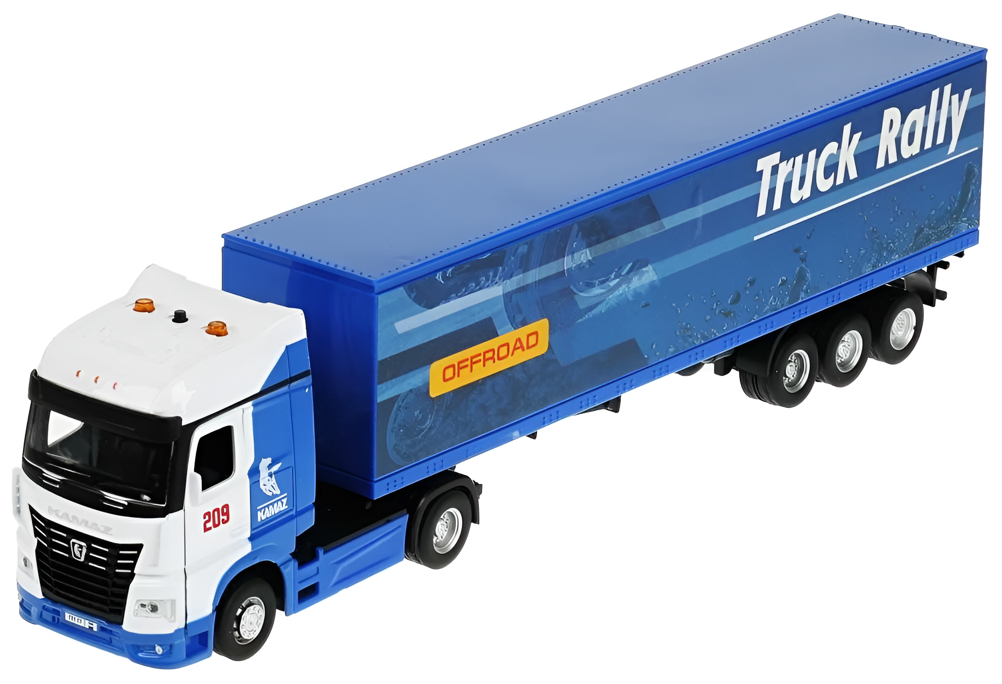 Машина металлическая KAMAZ тягач С полуприцепом KAMAZCARGO-37SL-BU