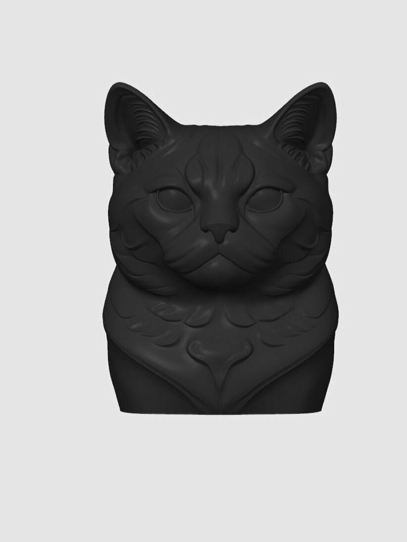 Эксклюзив! Статуэтка кошки - Американская короткошерстная (10 см, черный) - Милый друг, подарок, талисман