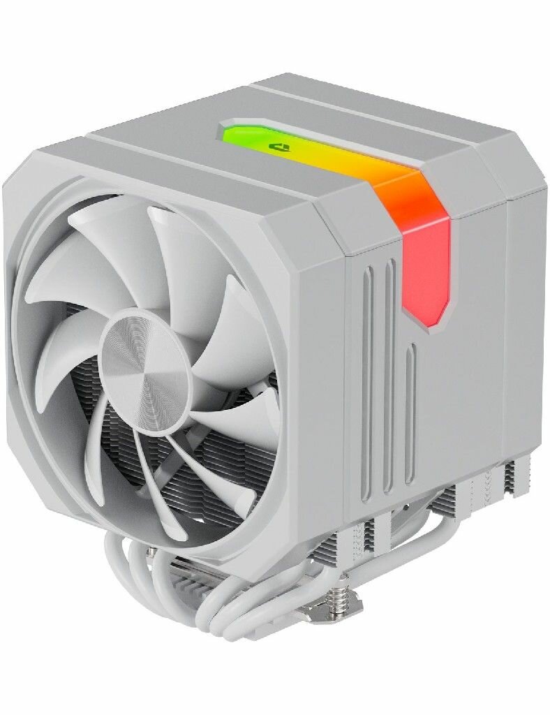 Кулер для процессора upHere UP2TC6 White / 6HPx6mm, 265W TDP, dual tower, 2x120mm fans, 600-1650RPM, 68 CFM, 25dBA, ARGB cover