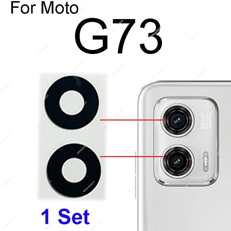 Защитное стекло камеры для Motorola G73, черное