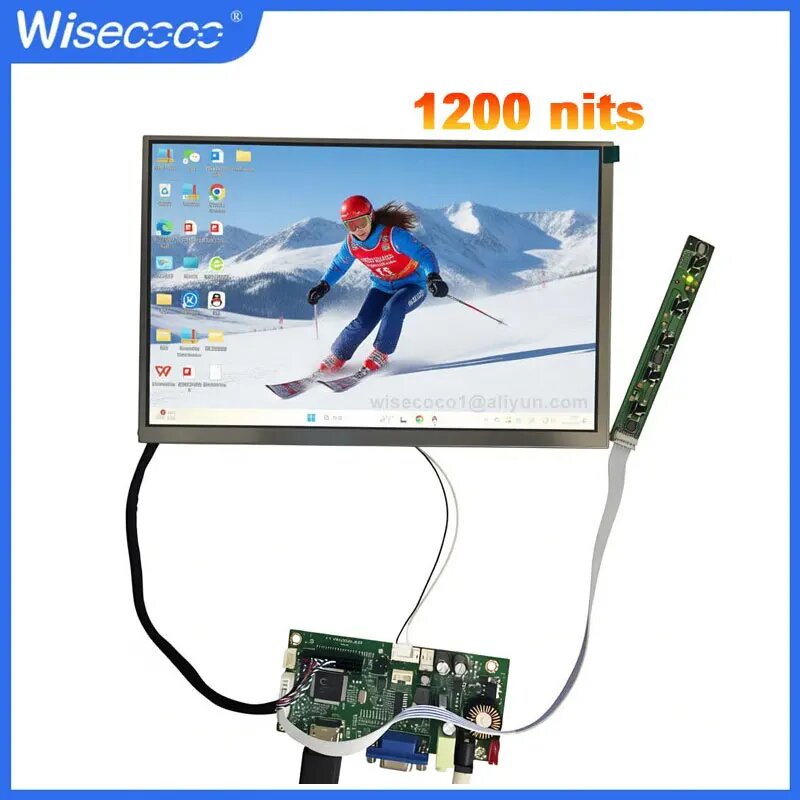 ЖК-панель Wisecoco 10.1" 1200 нит, No touch set