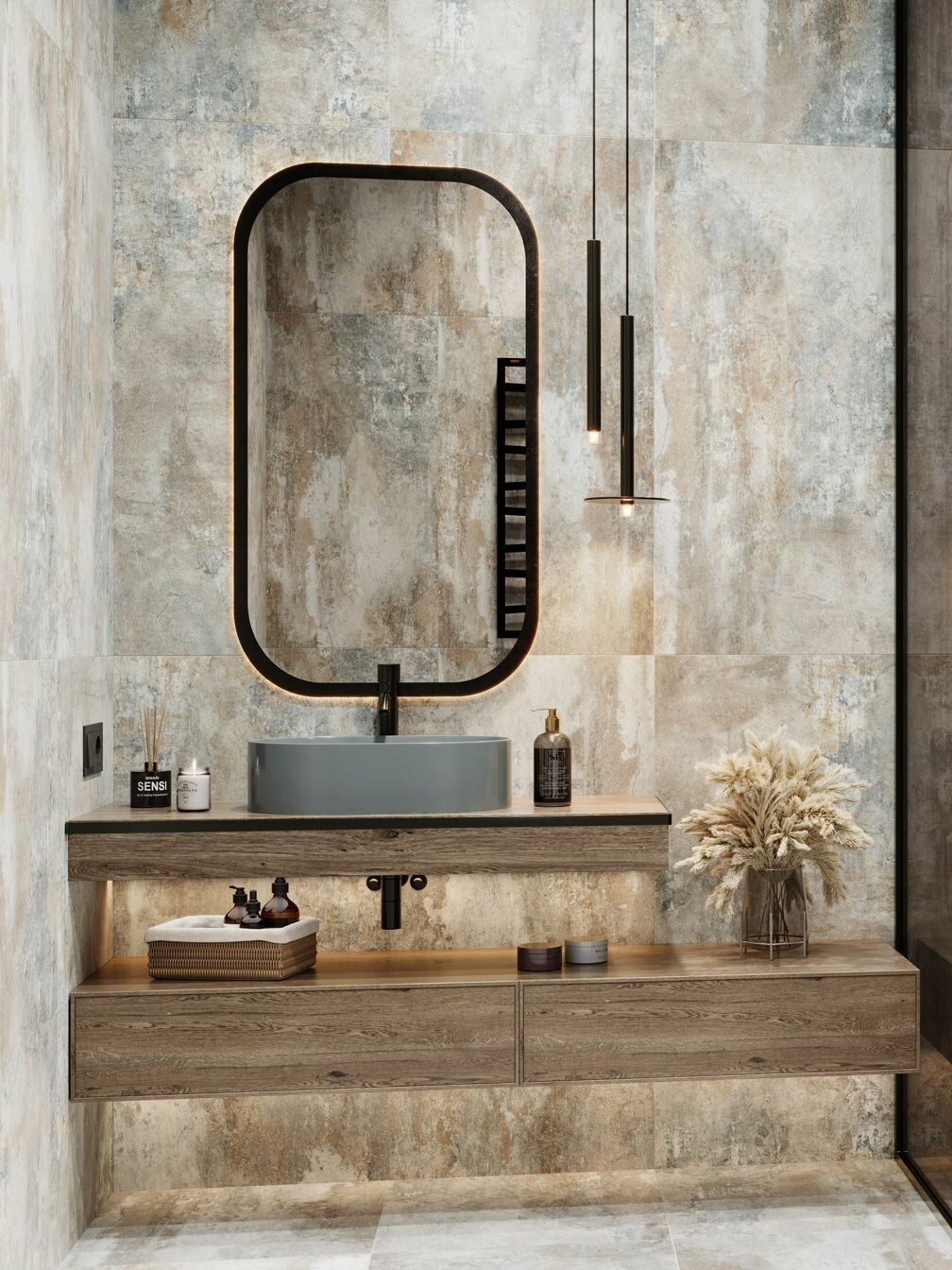 Delacora Центро разноцветный / Centro Color D120220L Керамогранит лаппатированный 1200X600