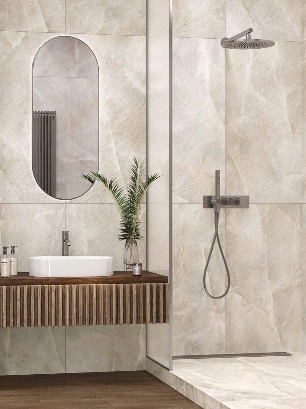 Delacora Солт бежевый / Salt Beige D120245L Керамогранит лаппатированный карвинг 1200X600