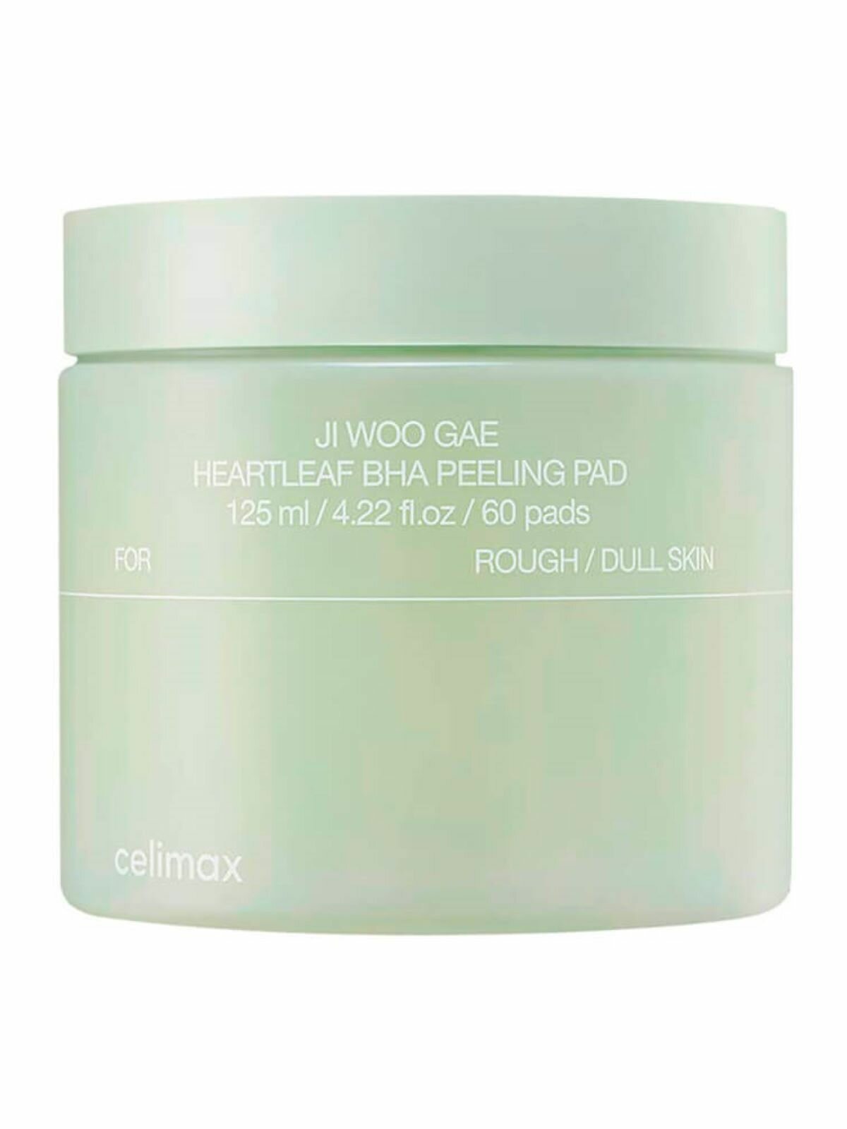Celimax Тонизирующие пилинг-пэды с BHA-кислотой Ji Woo Gae Heartleaf BHA Peeling Pad 60 шт (125 мл)