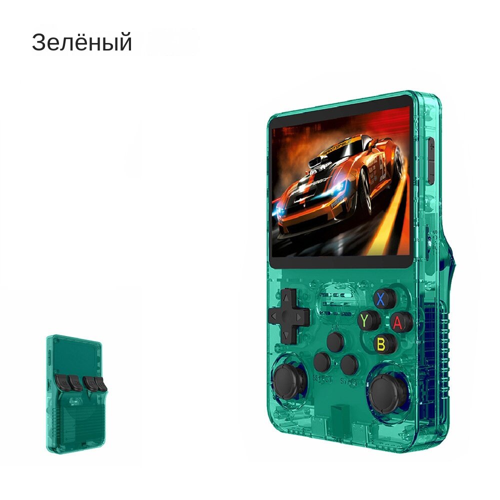 Ретро игровая консоль R36S портативная Android Linux 64GB геймпад HDMI microSD поддержка ТВ вывод ABS корпус подарок детям