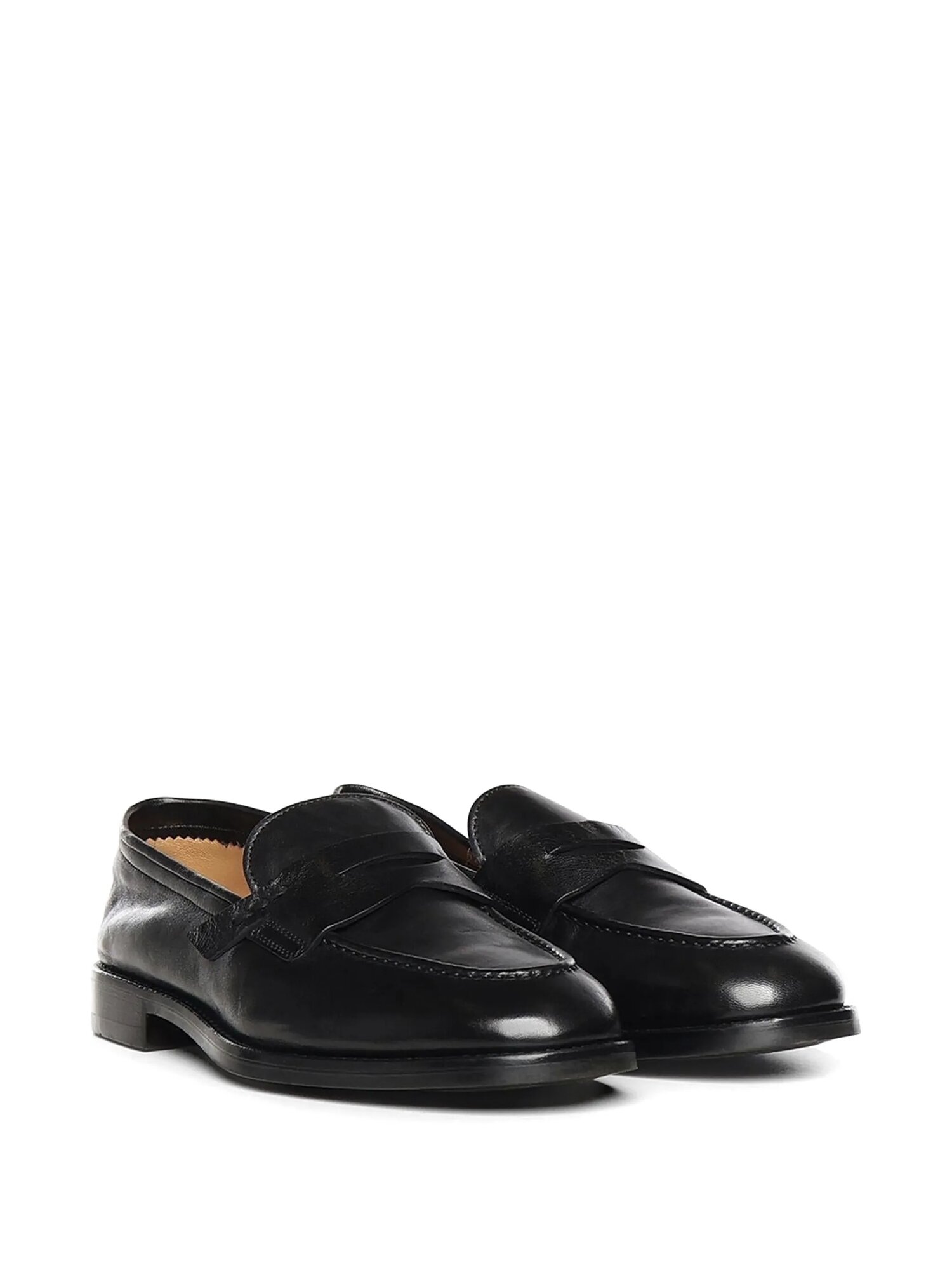 Лоферы John Galliano Leather loafers, размер 45, black/black — фото 1