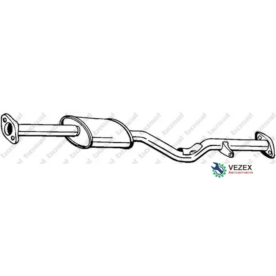 BOSAL 280-121 Глушитель (средняя часть)