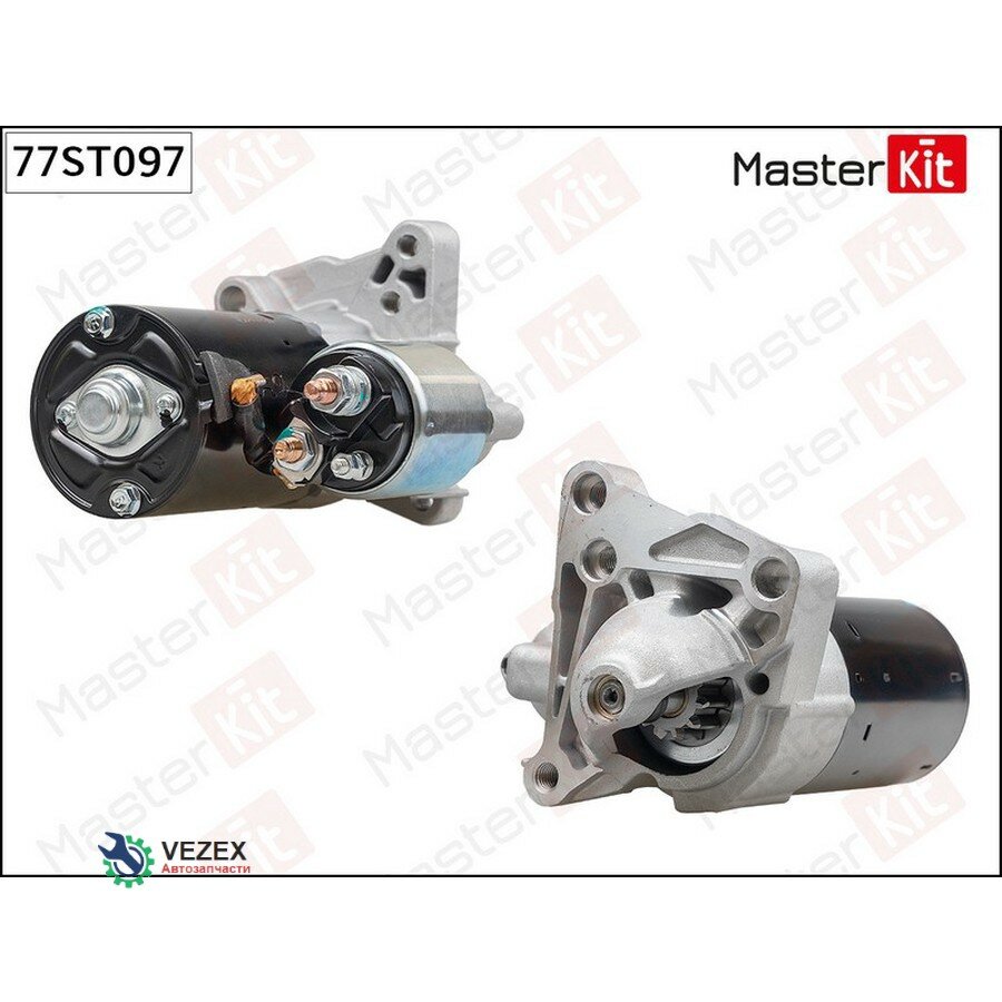 MASTERKIT 77ST097 Стартер RENAULT DUSTER, MEGANE II/III 2.0 (1.2kw) Masterkit