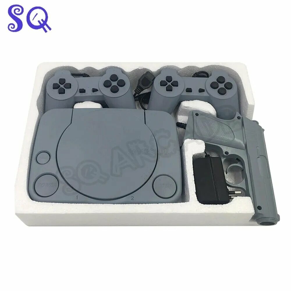 Игровая приставка FC Plug-in PS1 Host TV с двумя ручками