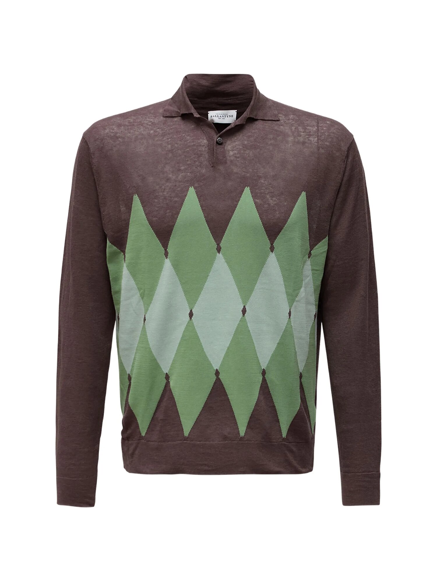 Рубашка Argyle-pattern polo shirt