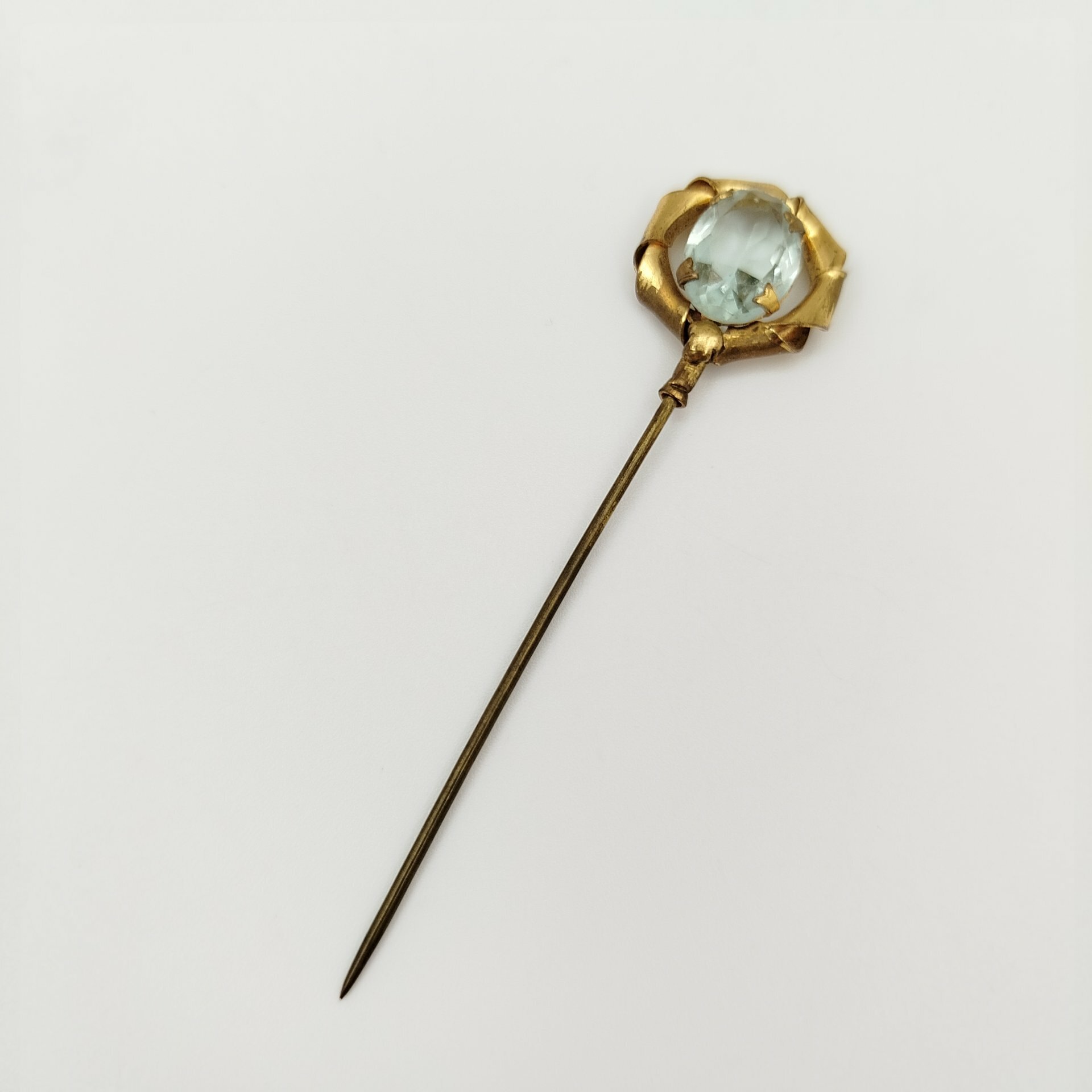 Брошь-игла, металл, стекло, Европа, 1940-1960 гг.