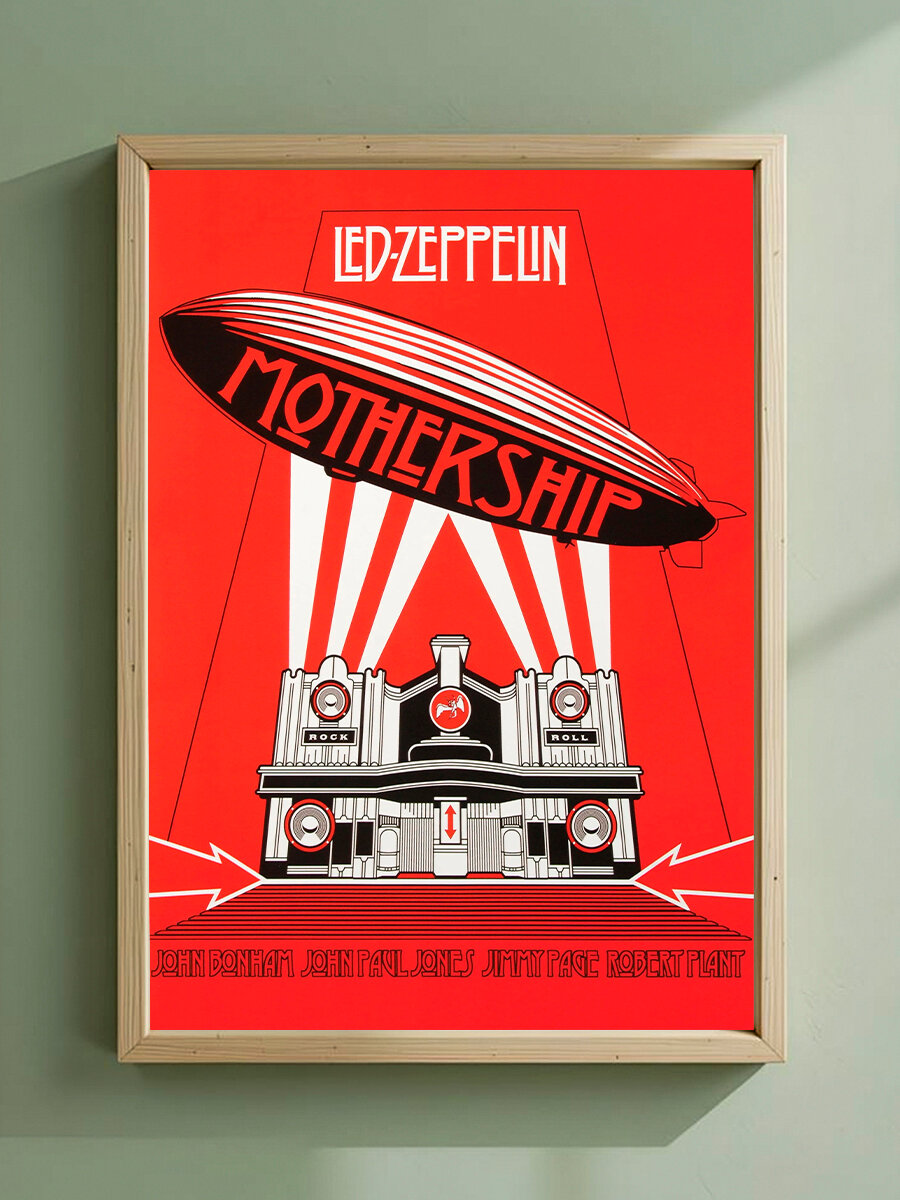 Постер, плакат на стену "Led Zeppelin Рок Группа" 42 см х 29,7 см (А3)