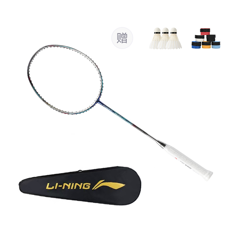 Бадминтонная ракетка унисекс Li Ning Windblade Collection 500 Full Carbon Professional, 675 мм, синяя