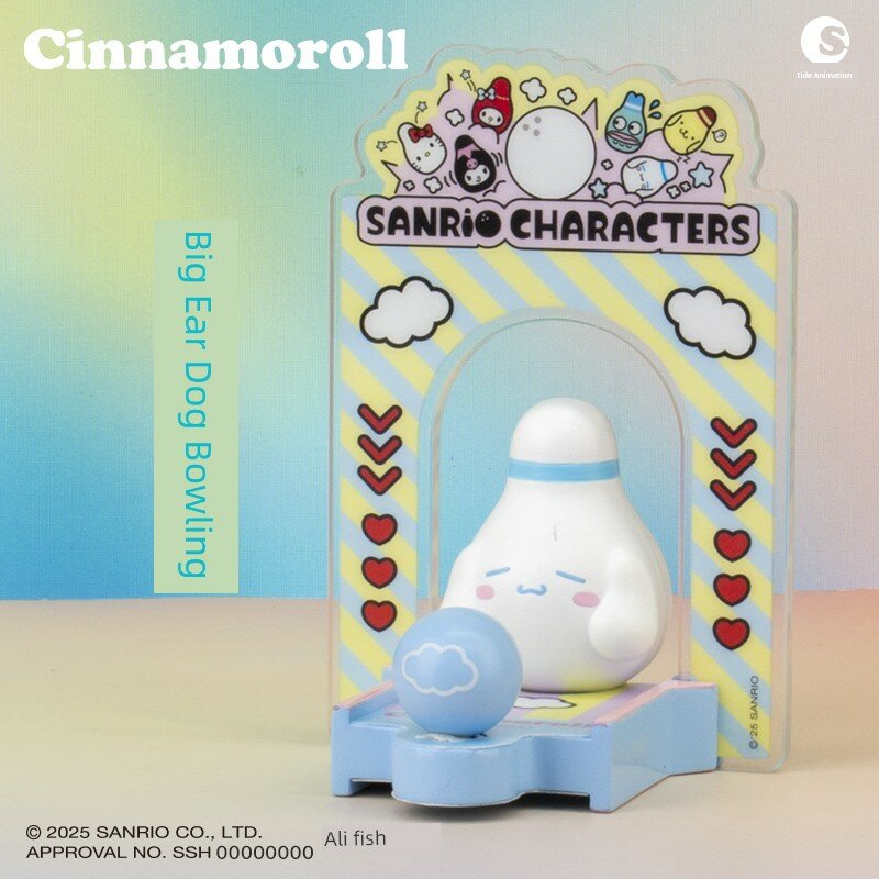 Коллекционные фигурки Sanrio: милые уличные персонажи — Китти, Пуддинг, собака, уличная сцена, слепая коробка,