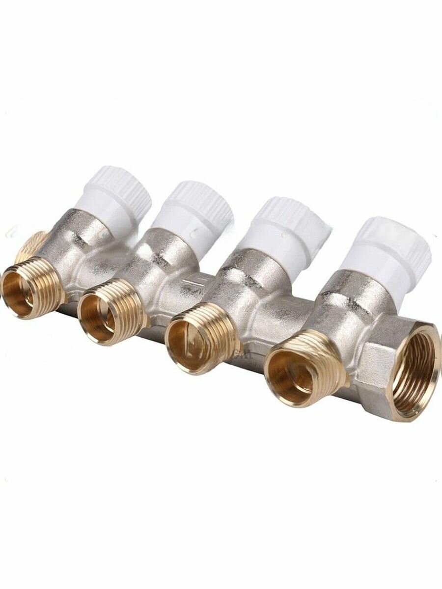 Коллектор распределительный 3/4", 4 отвода 1/2" STOUT SMB 6851 341204