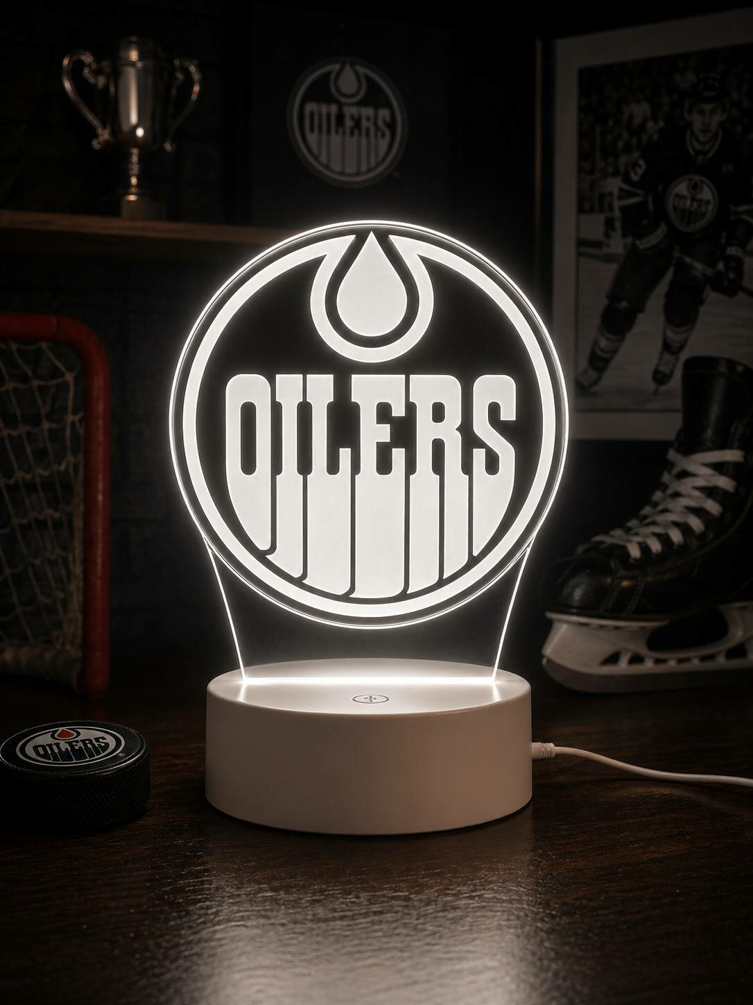 3D-Светильник Эдмонтон Ойлерз - Edmonton Oilers