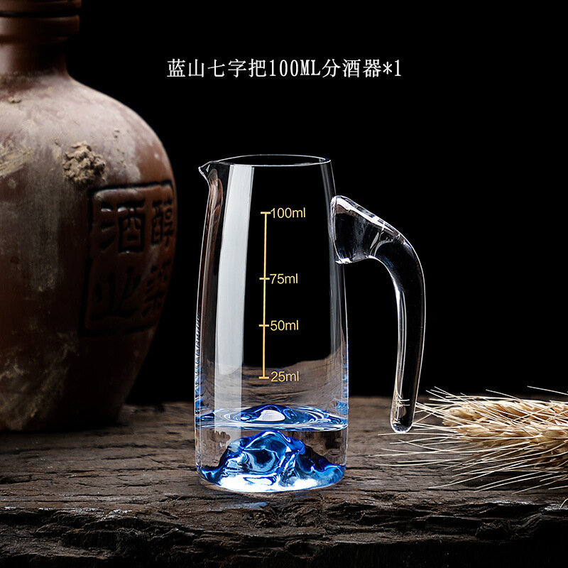 Оптовая продажа от производителя: диспенсер для вина Jinshan с золотой фольгой, барные принадлежности для дома, высококачественный мерный стакан из хрустального стекла с мерной шкалой, доступна доставка напрямую.
