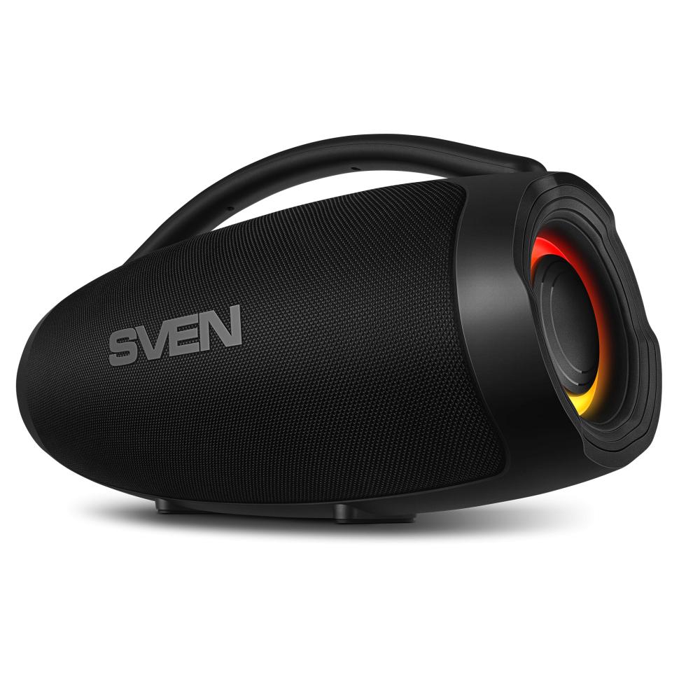 Портативная акустика SVEN PS-375, черный (60 Вт, TWS, Bluetooth, USB, 4500мА*ч)