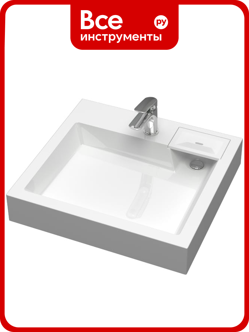 Раковина Reflexion home Reflexion Delta для установки над стиральной машиной (60x55 см) RX6055DE