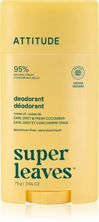 Дезодорант ATTITUDE Super Leaves Natural Deodorant Earl Grey & Cucumber, 75 г