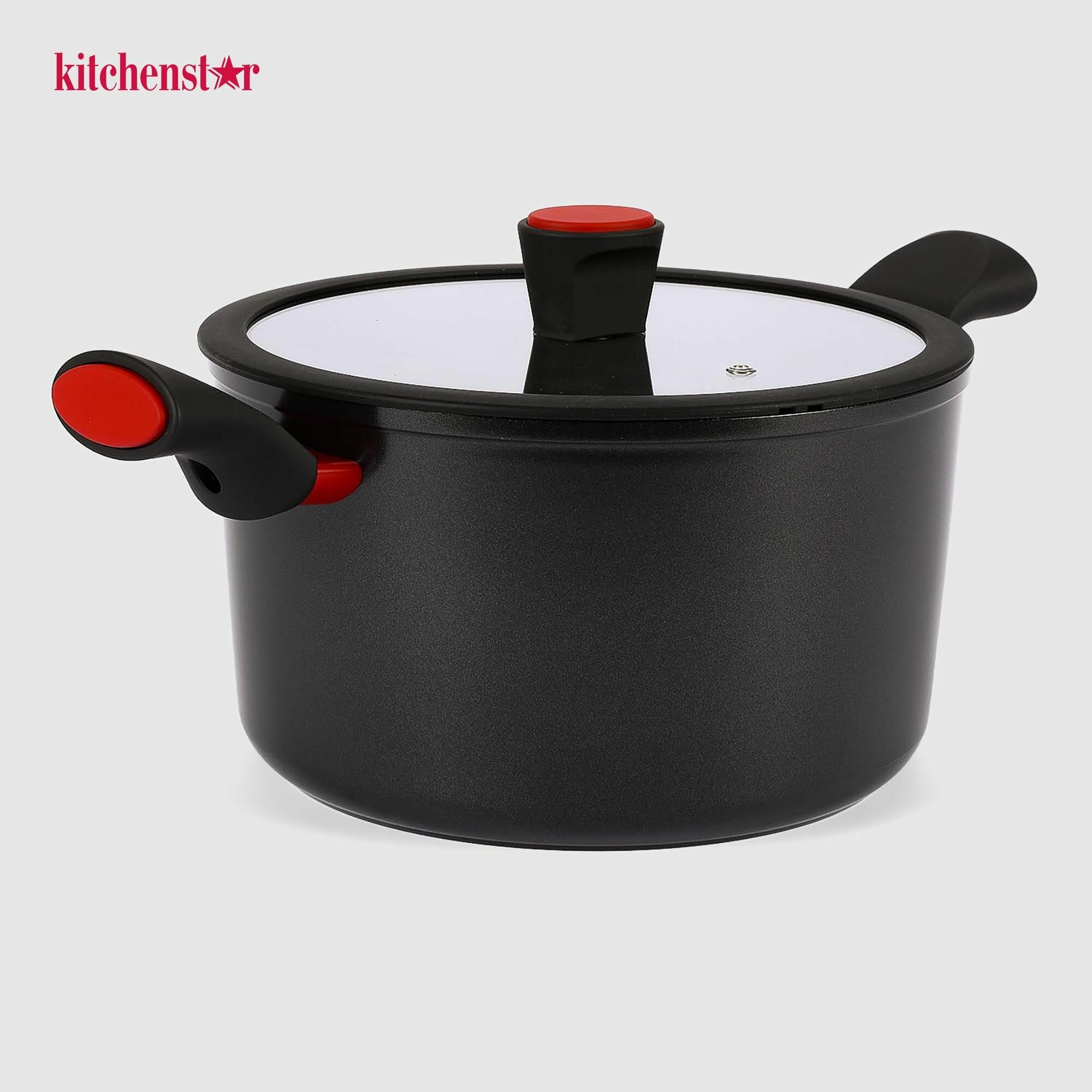 Кастрюля Kitchenstar Bentle pro с крышкой 24 см, 5,5 л