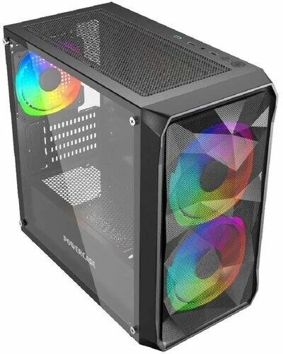 Компьютерный корпус PowerCase Mistral Micro A3B ARGB V2 (CMMAB-A3-V2) черный - Mini Tower, Micro-ATX, USB 2.0 Type-A, USB 3.2 Gen 1 Type-A