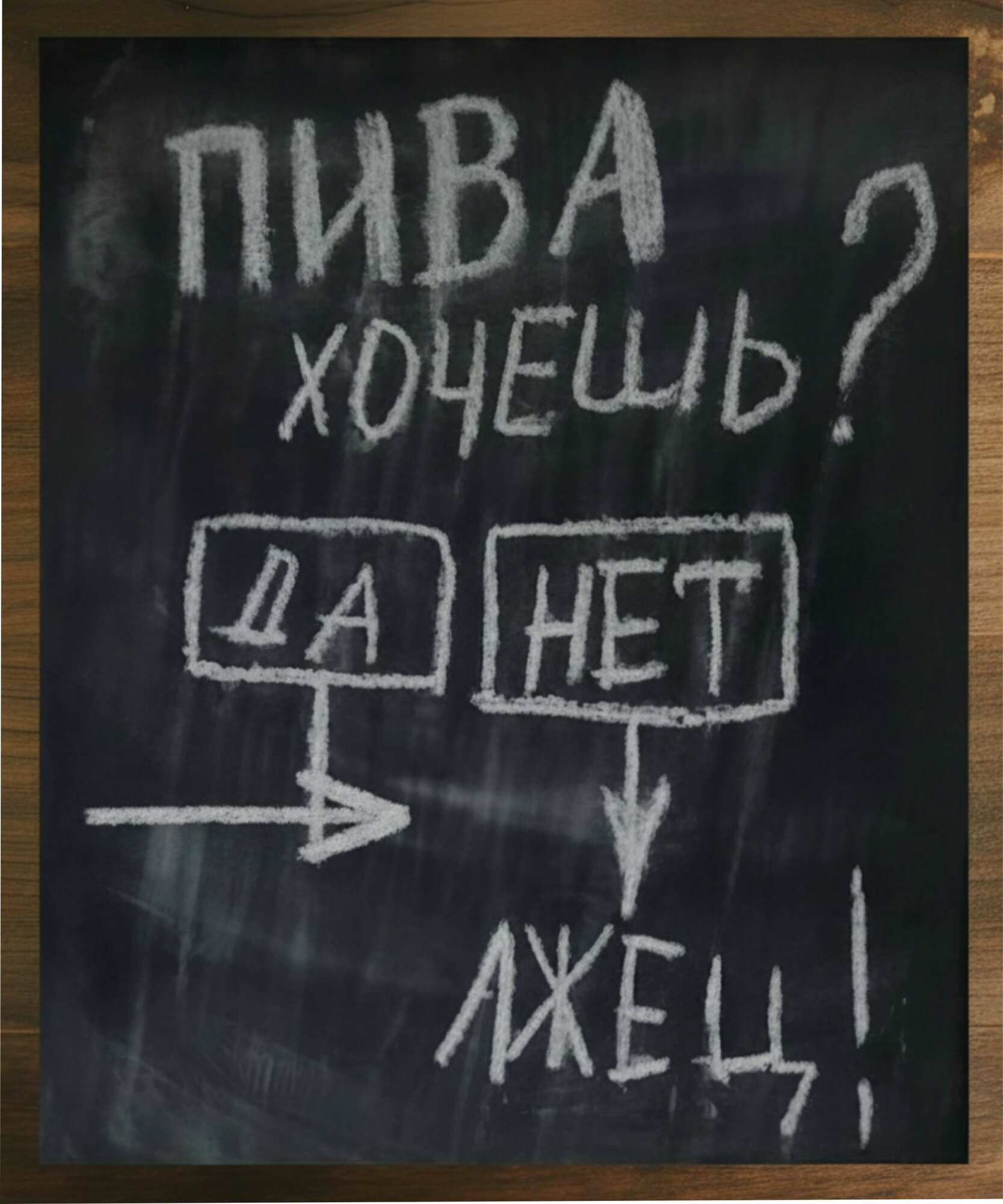 Табличка пиво на лево — фото 1