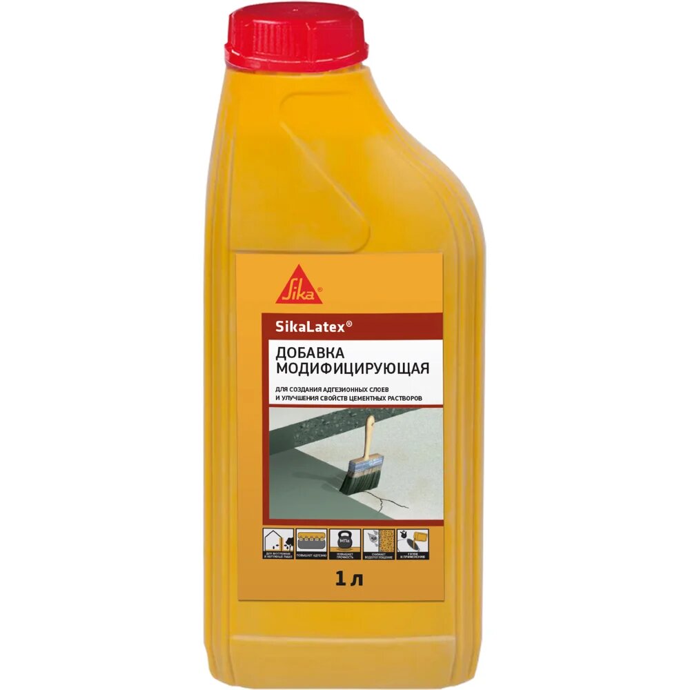 Модифицирующая добавка для цементных растворов SIKA Latex Канистра 1Л 524877