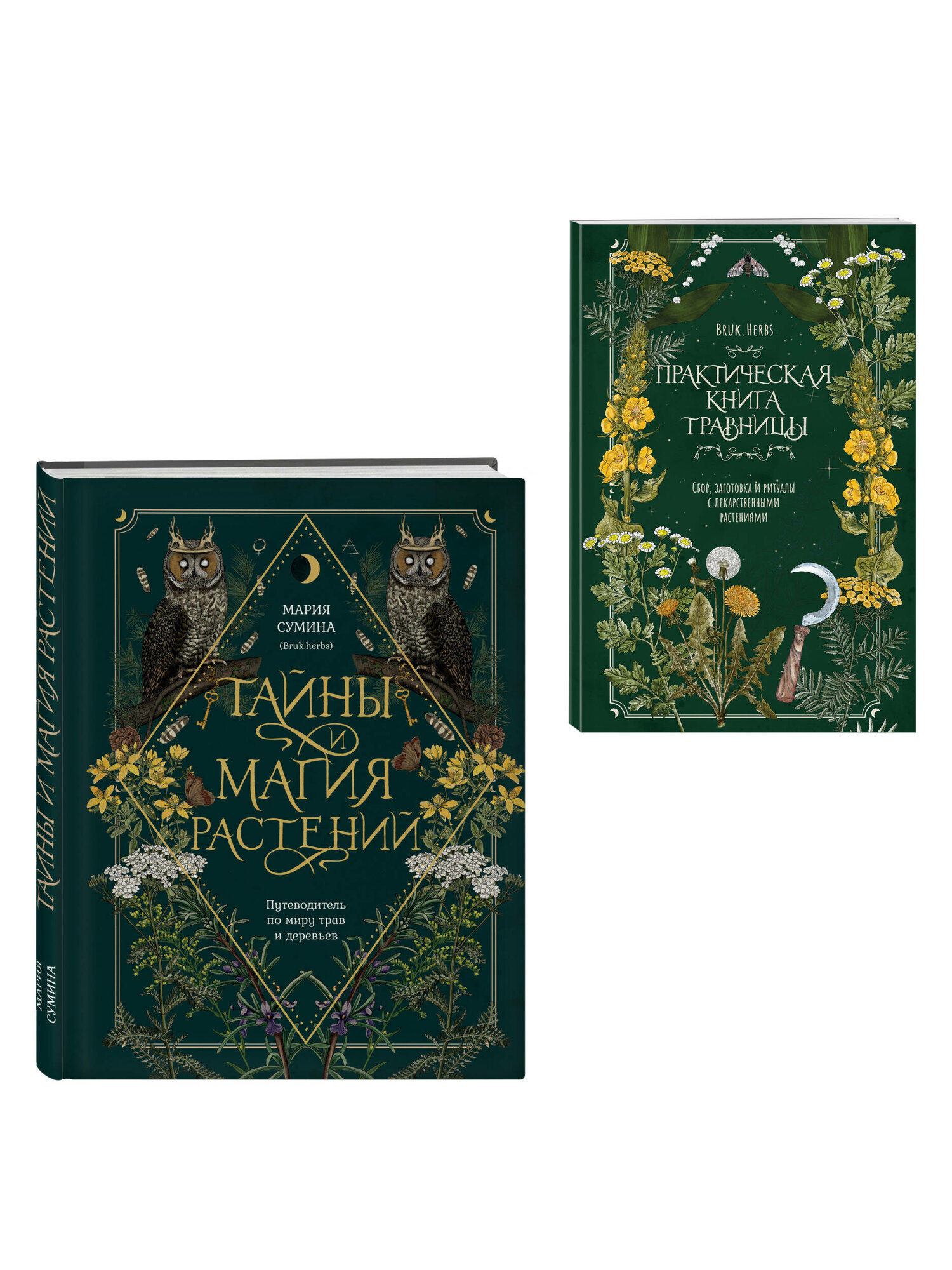 Травник и книга травницы - комплект Bruk.Herbs в подарок! (Тайны и магия растений + Практическая книга травницы. Сбор, заготовка и ритуалы с