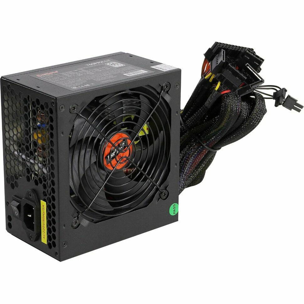 Блок питания ExeGate 700W 80+ 700PPH-LT ATX, 12cm fan, black (EX282048RUS), 1406322