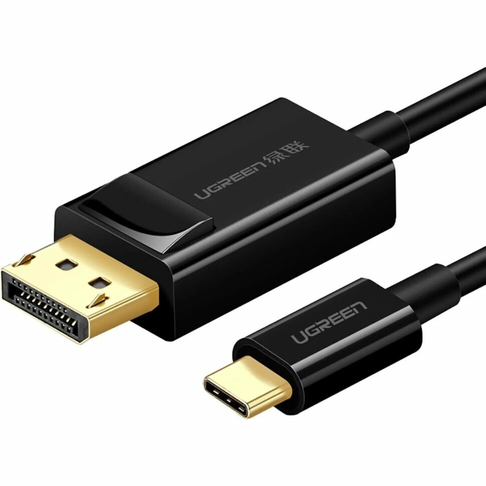 Кабель UGREEN MM139 (50994) USB Type C to DP Cable.1,5м черный, 2162373