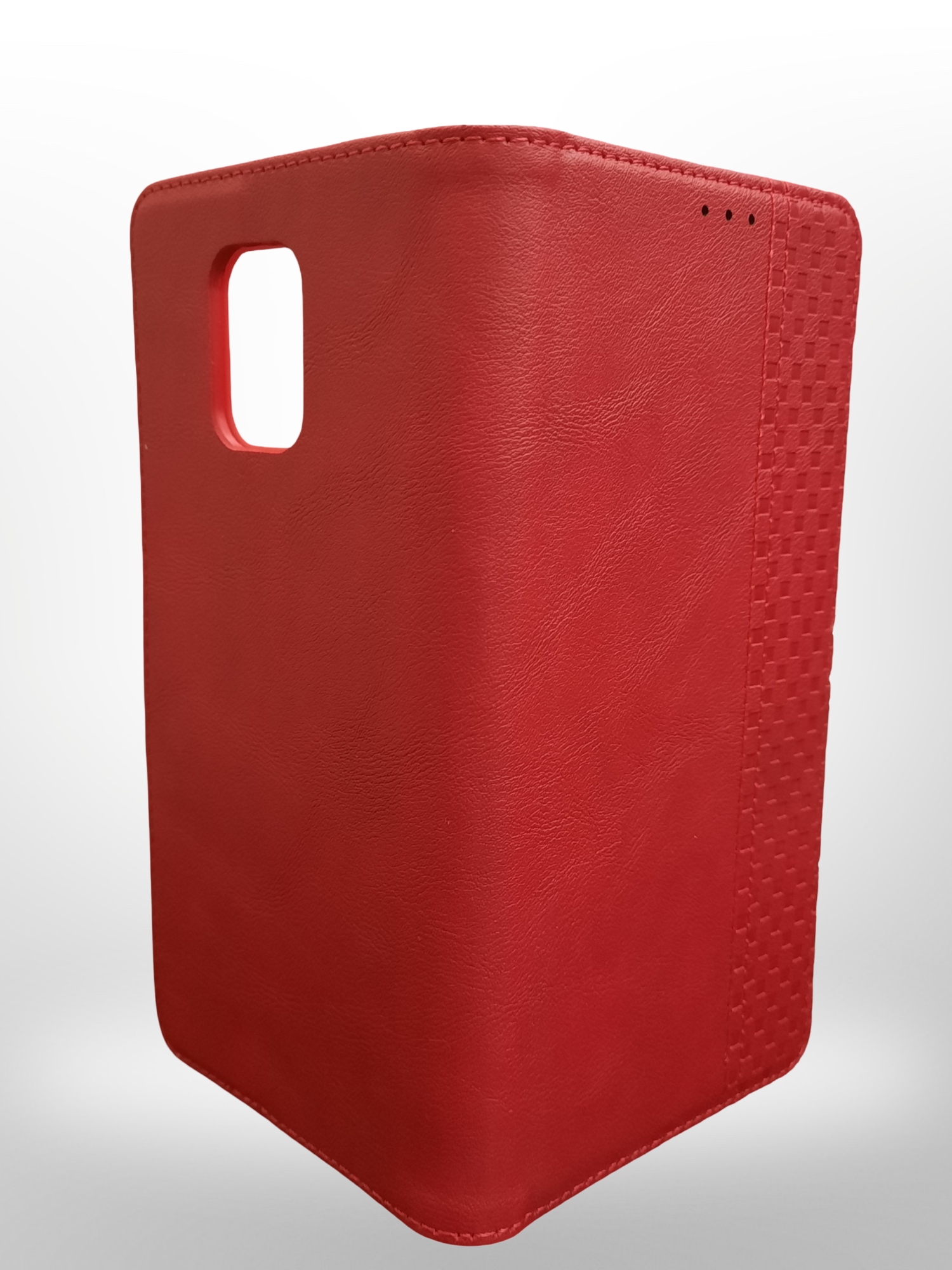 Защитный чехол - книжка для телефона Wallet Redmi Note 9 Pro / 9S красного цвета