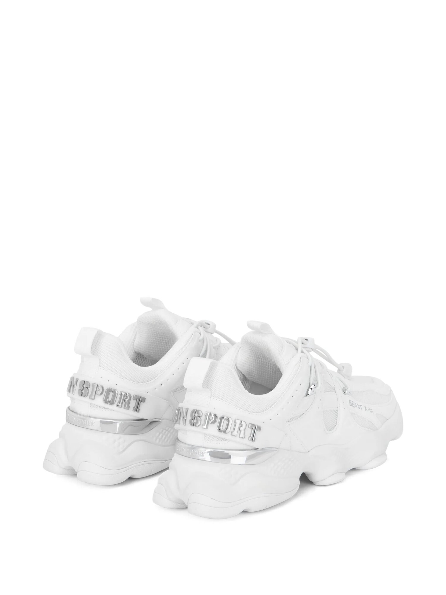 Кроссовки PLEIN SPORT Runner Beast X-01 sneakers, размер 36, white — фото 1