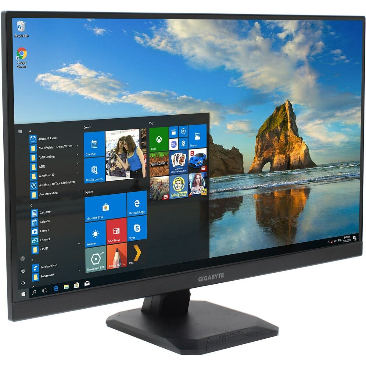 27" ЖК монитор GIGABYTE GS27FA EK (LCD, 1920x1080, HDMI, DP)