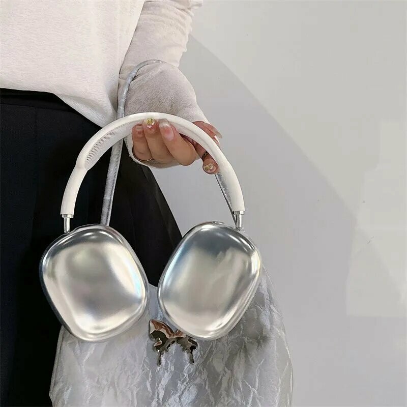 Оригинальный защитный чехол с гальваническим покрытием для airpods Max decoration, подходит для гарнитуры Apple Bluetooth, коробки для наушников