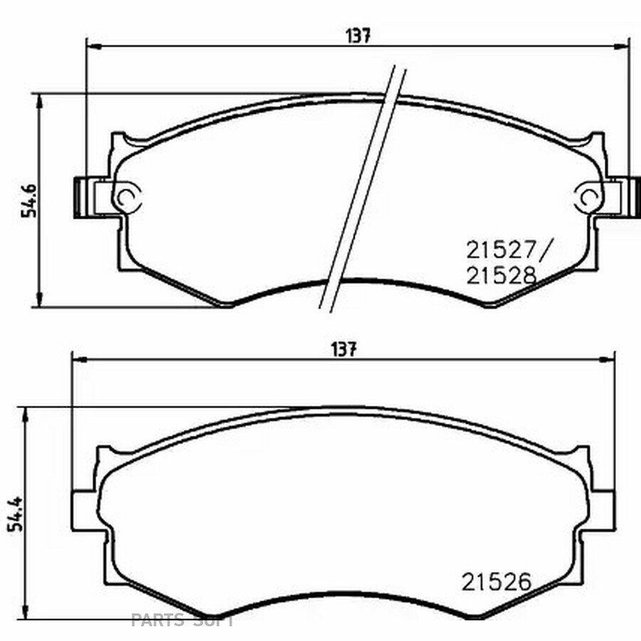 MINTEX MDB2351 Колодки тормозные дисковые передн. CORSAIR Hatchback (UA) CORSAIR Schr? gheck (UA) CORSAIR Saloon (UA
