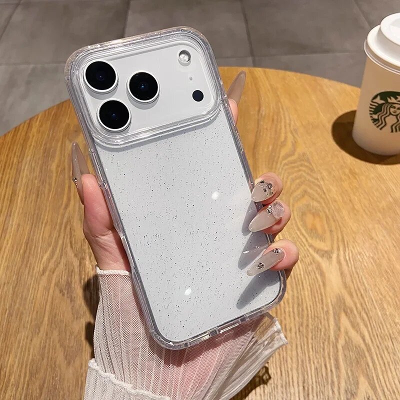 Роскошный Прозрачный Акриловый Чехол С Блестками Для iPhone 18 iPhone17 Pro Max, Прозрачный, Clear