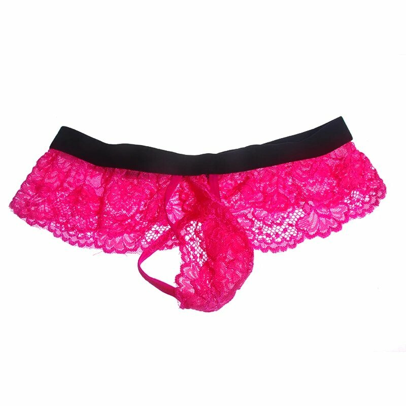 Мужские стринги из полиэстера Розовый, M, Rose