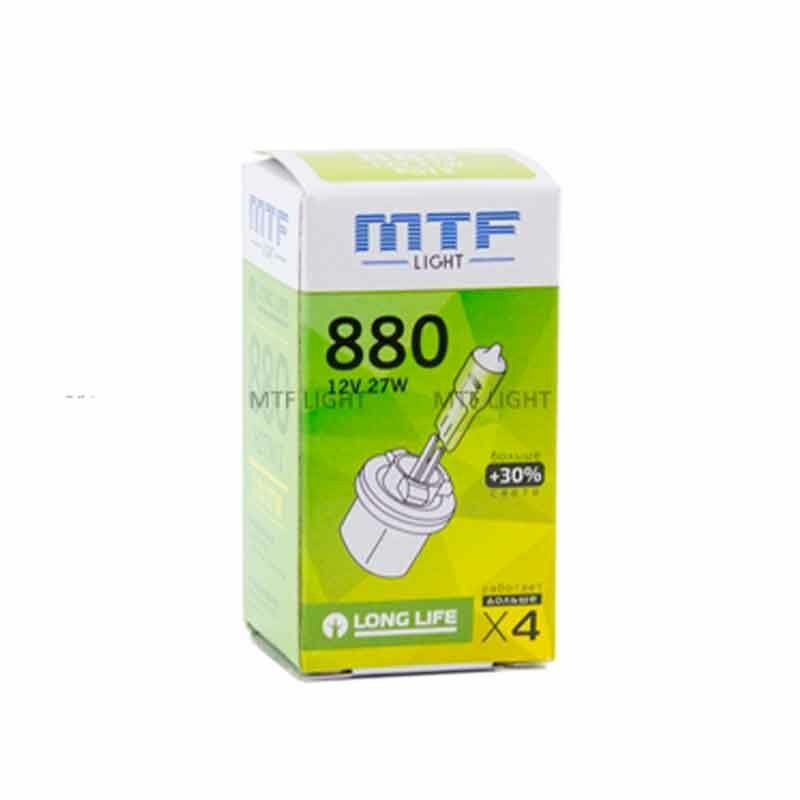 Галогенная лампа MTF Light H27(880), 12V, 27W, +30% LONG LIFE x4, 1шт.