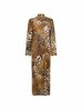 Платье Leopard-print high-neck dress